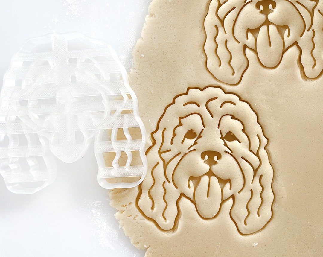 Cockapoo Dog Cookie Cutter, Pet Portrait Cookie Stamp, Gift for ...