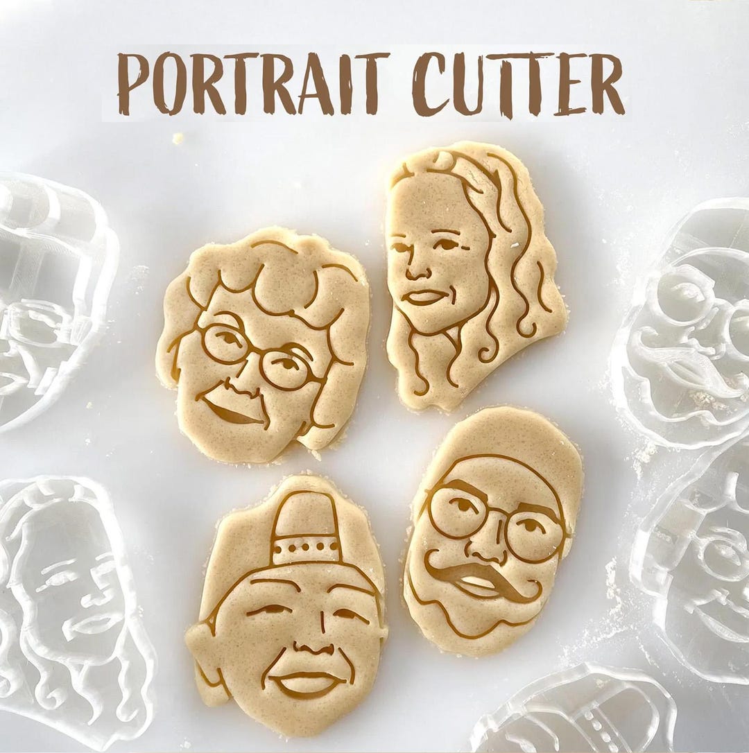 Custom Portrait Cookie Cutter, Personalized Gift, Face Cookie Cutter - Etsy
