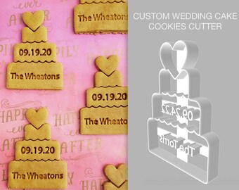 Custom Mr and Mrs Wedding Cookie Cutter Engagement Biscuit - Etsy