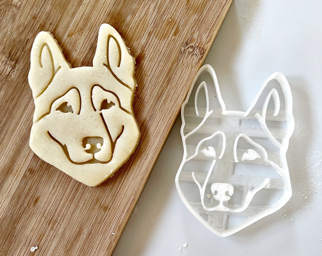 Husky Portrait Cookie Cutter: Dog Breed Stamp, Fondant & Clay, Custom ...