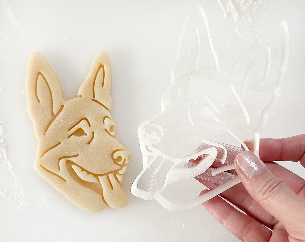 German Shepherd Cookie Cutter, Pet Portrait, Gift for Dog Owner, 3D ...