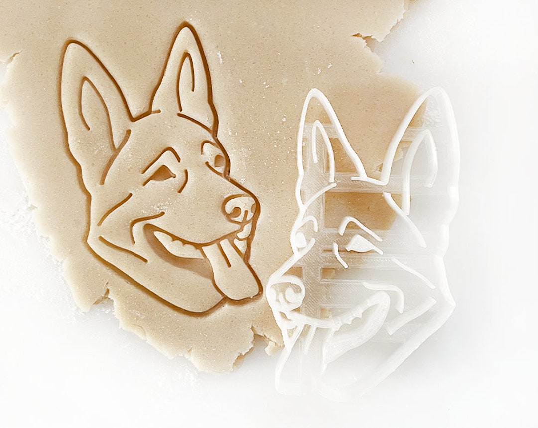 German Shepherd Cookie Cutter, Pet Portrait, Gift for Dog Owner, 3D ...
