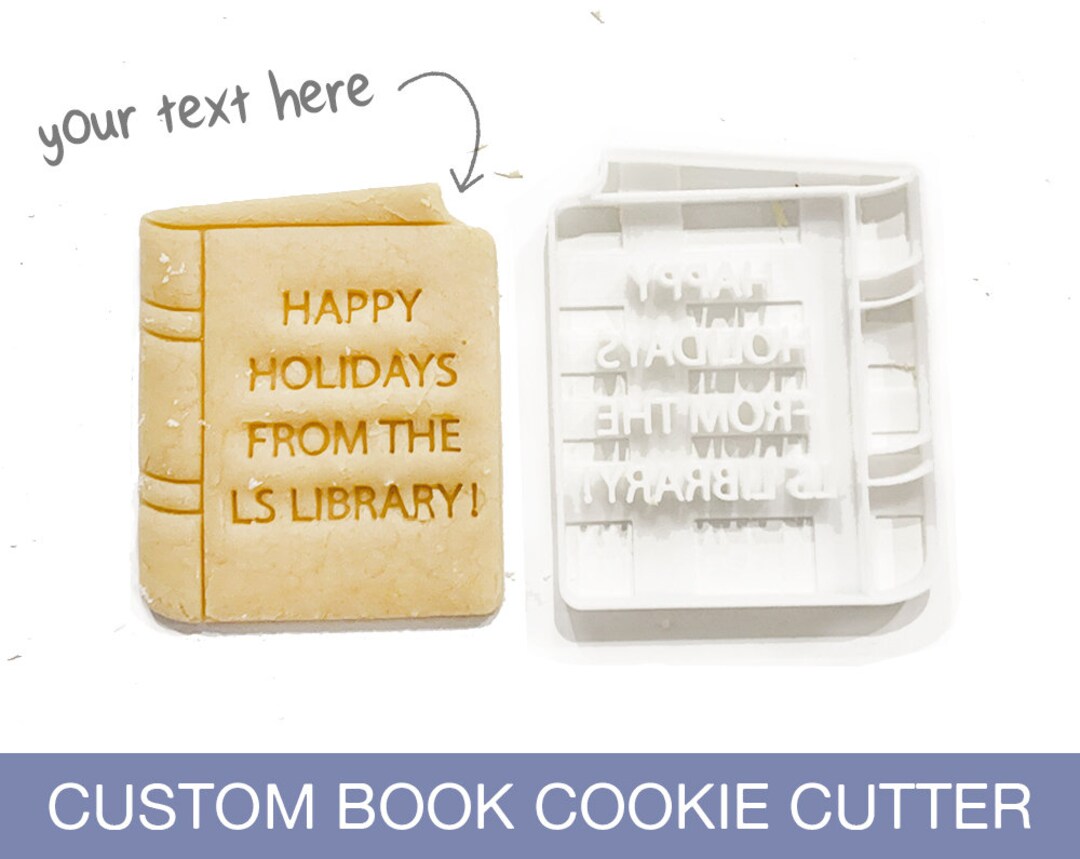 Custom Book Cookie Cutter Custom Cookie Cutter Personalized - Etsy