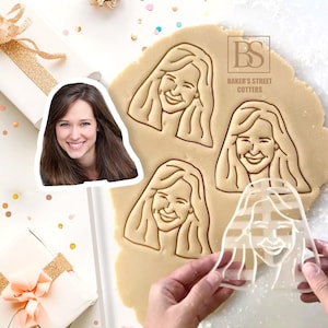 Custom Portrait Cookie Cutter, Personalized Gift, Cookie Face From ...
