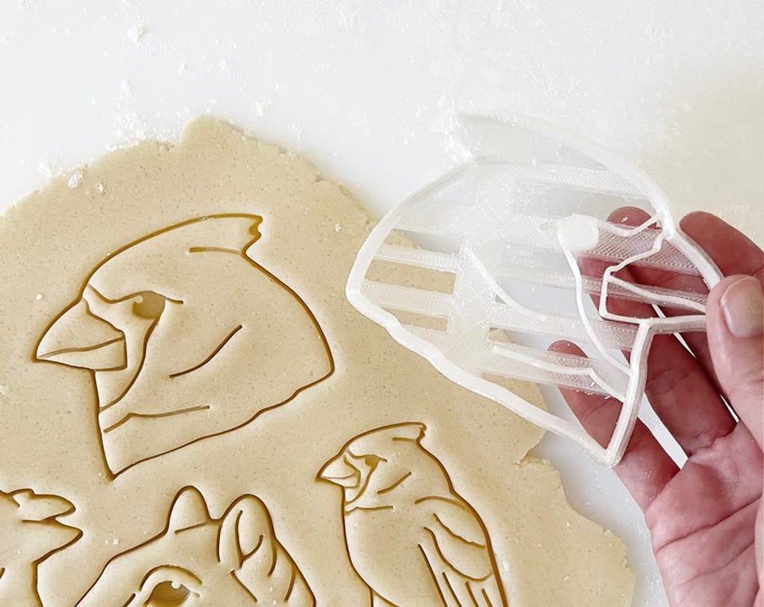 Cardinal Bird Face Cookie Cutter, Stamp, Clay Cutter and Fondant - Etsy