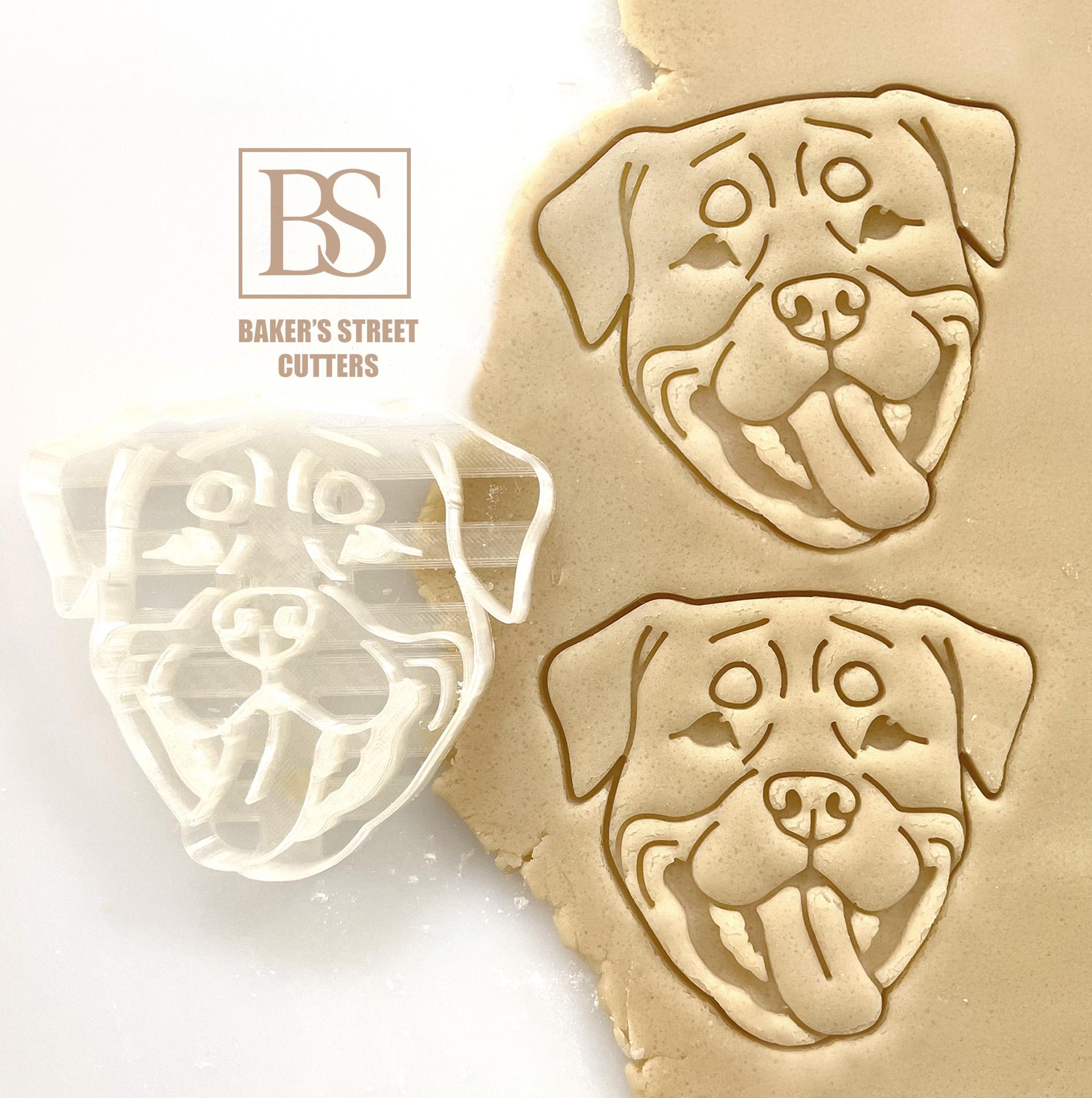 Rottweiler Dog Breed Cookie Cutter: Custom Pet Portrait Gift - Etsy