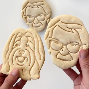 Custom Portrait Cookie Cutter, Personalized Gift, Cookie Face From ...