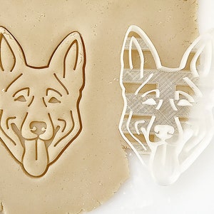 German Shepherd Cookie Cutter, Dog Face Cutter, Fondant Cutter With ...