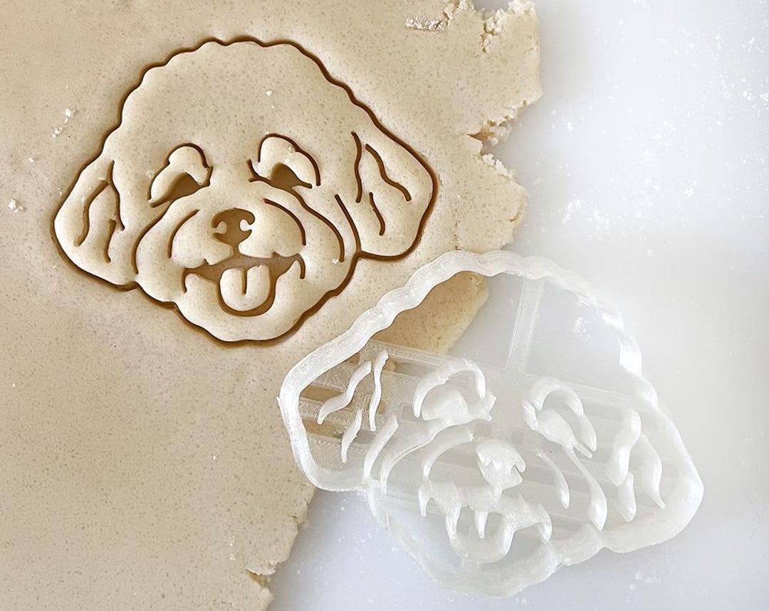Mini Doodle Cookie Cutter: Poodle Clay Stamp, Pet Portrait From Photo ...