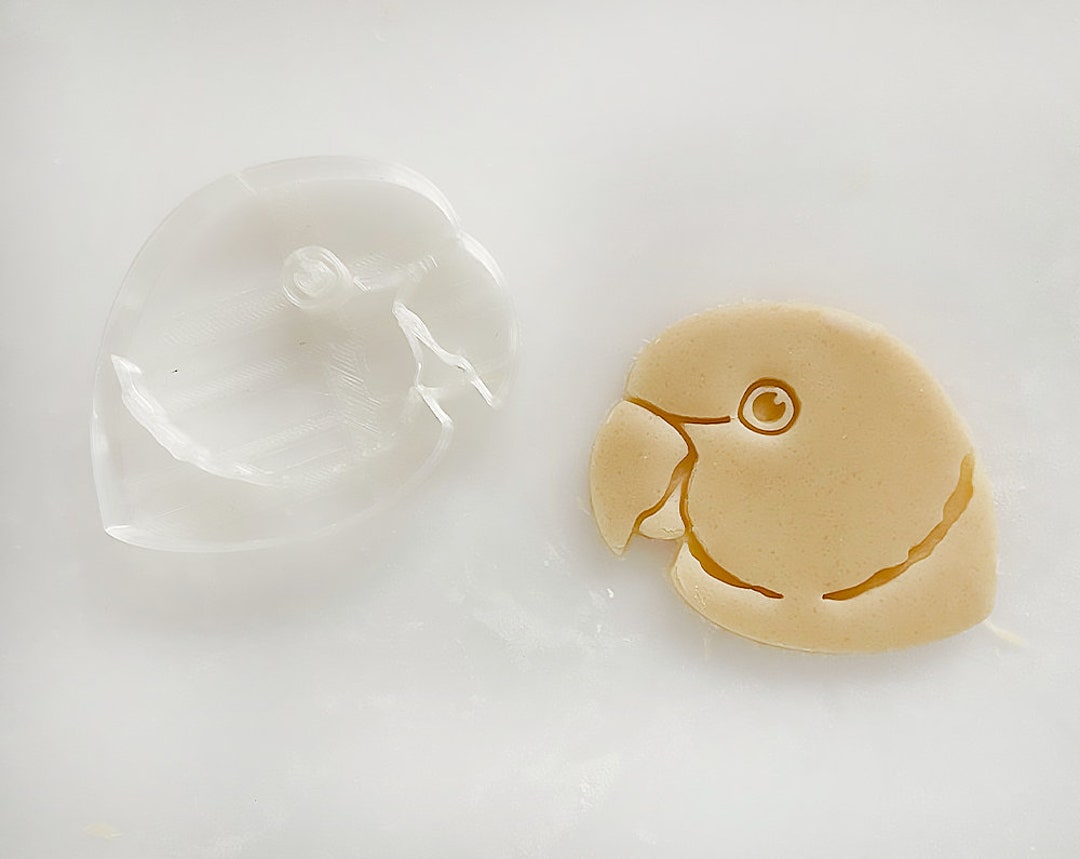 Ring Necked Parakeet Cookie Cutter, Parrot Cookie Cutter, Fondant and ...