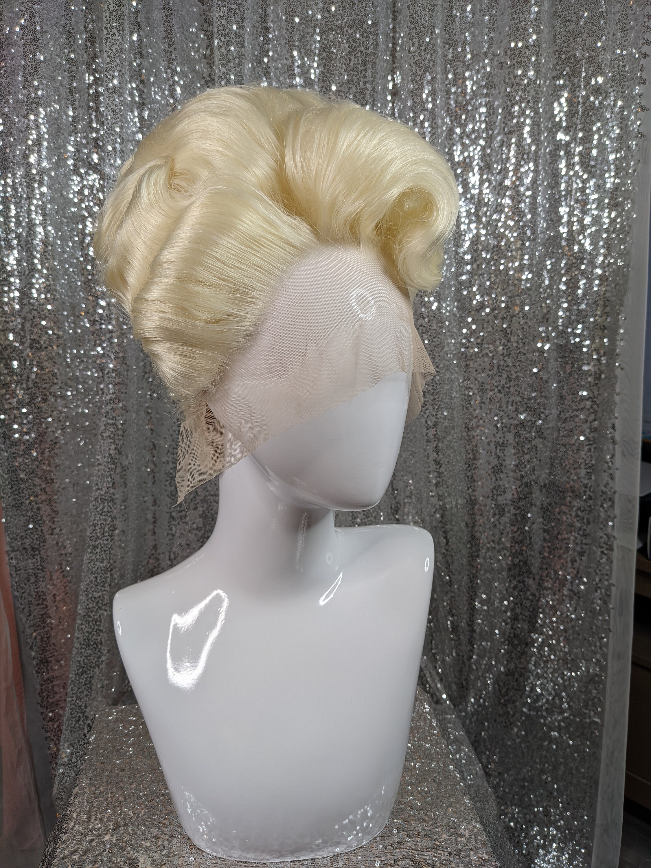 MADE TO ORDER 1950s Updo Wig, Lacefront Wig, Drag Queen Wig, Burlesque ...