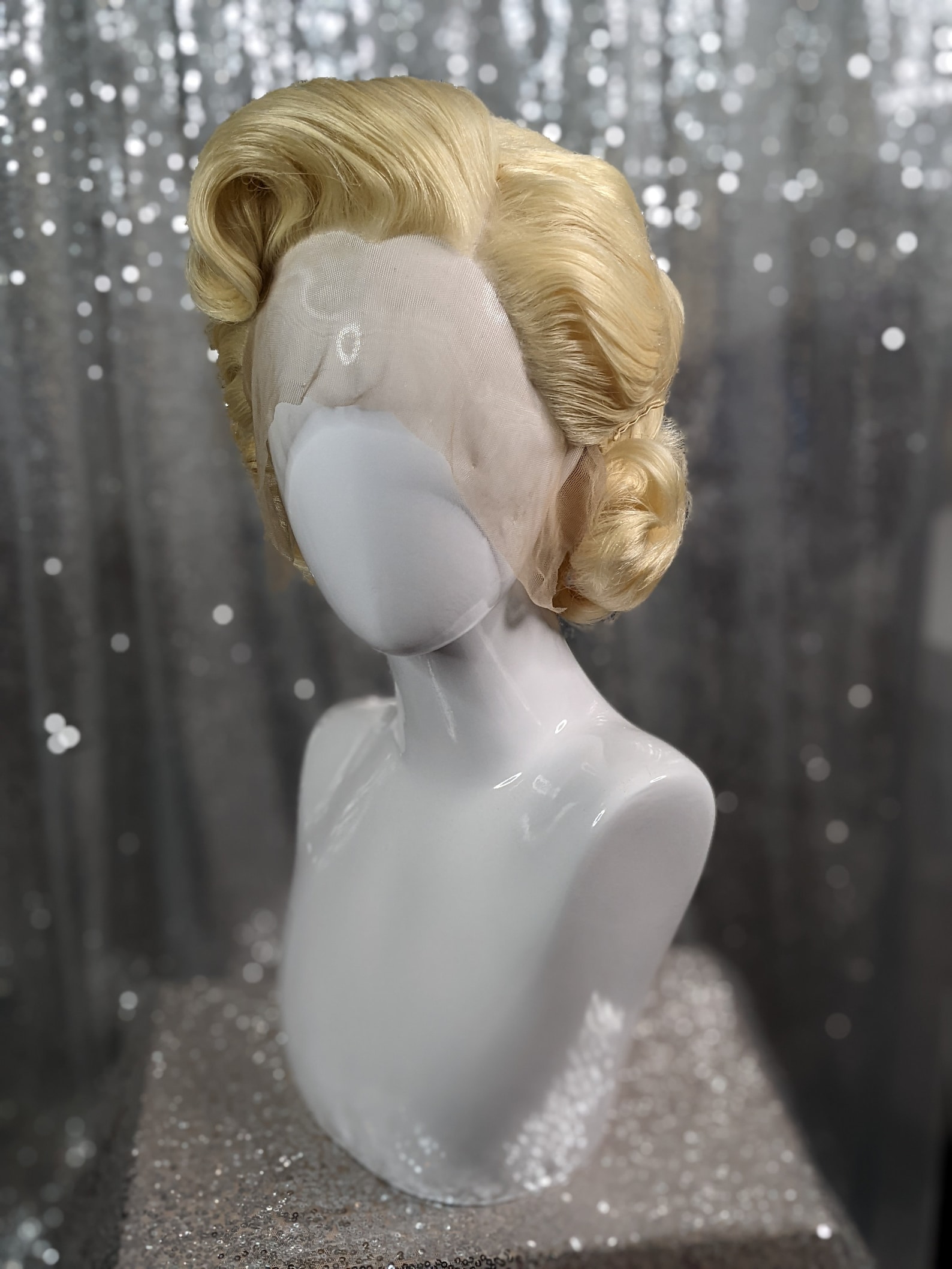 MADE TO ORDER Short 1950s Wig, Mini Pageboy Wig, Drag Wig, Burlesque Wig. Your Choice of Colour ...