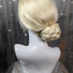 MADE TO ORDER Low Braid Bun Wig, Evita Wig. Chignon Wig, Drag Queen Wig ...