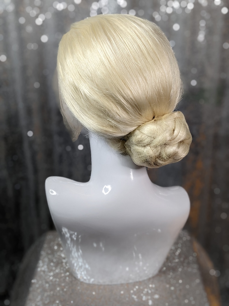 MADE TO ORDER Low Braid Bun Wig Evita Wig. Chignon Wig Drag - Etsy