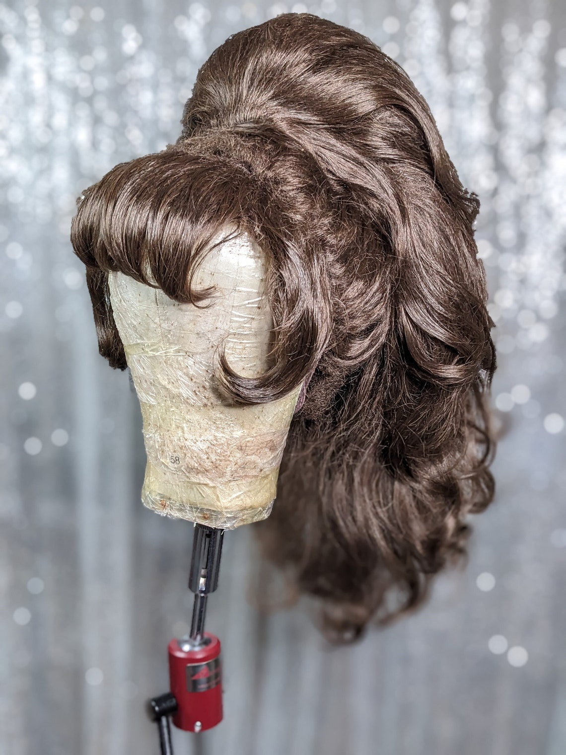 MADE TO ORDER Huge Double Stack Drag Ponytail Wig, Hard Front Wig, Drag ...