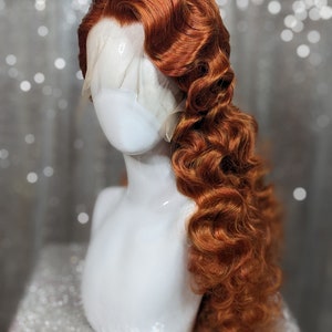MADE TO ORDER Asymmetrical Fingerwave Wig, Lacefront Fingerwaved Wig ...
