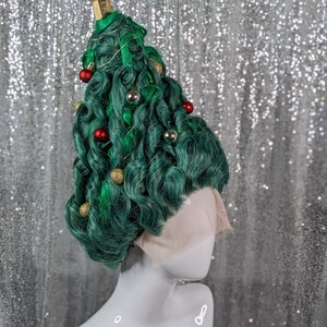 MADE TO ORDER Christmas Tree Wig, Drag Wig, Wig With Lights, Updo Wig ...