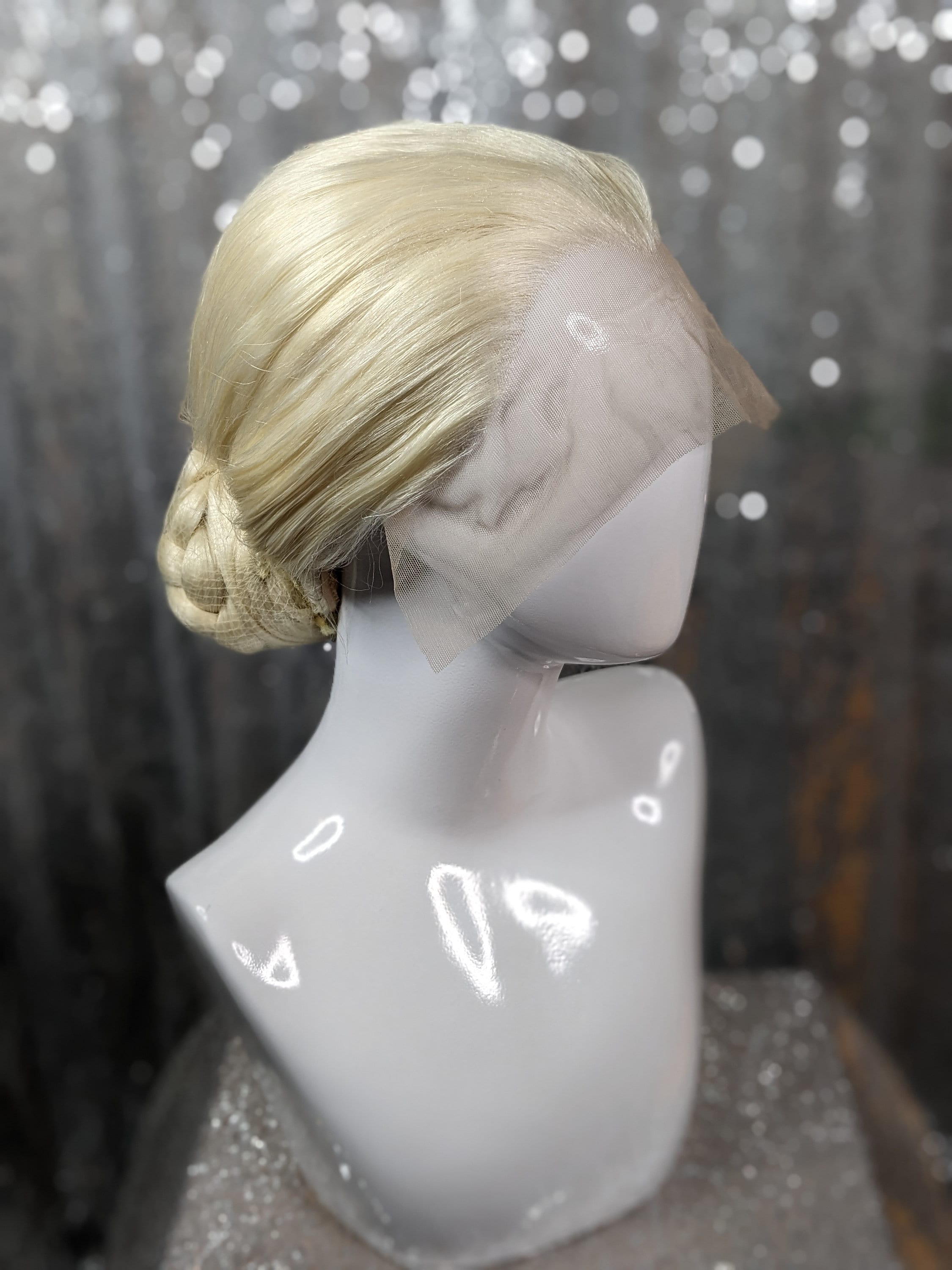 MADE TO ORDER Low Braid Bun Wig Evita Wig. Chignon Wig Drag - Etsy