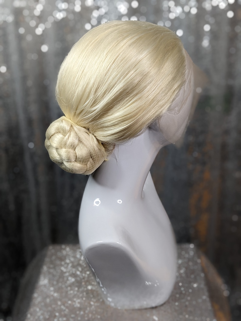 MADE TO ORDER Low Braid Bun Wig Evita Wig. Chignon Wig Drag - Etsy