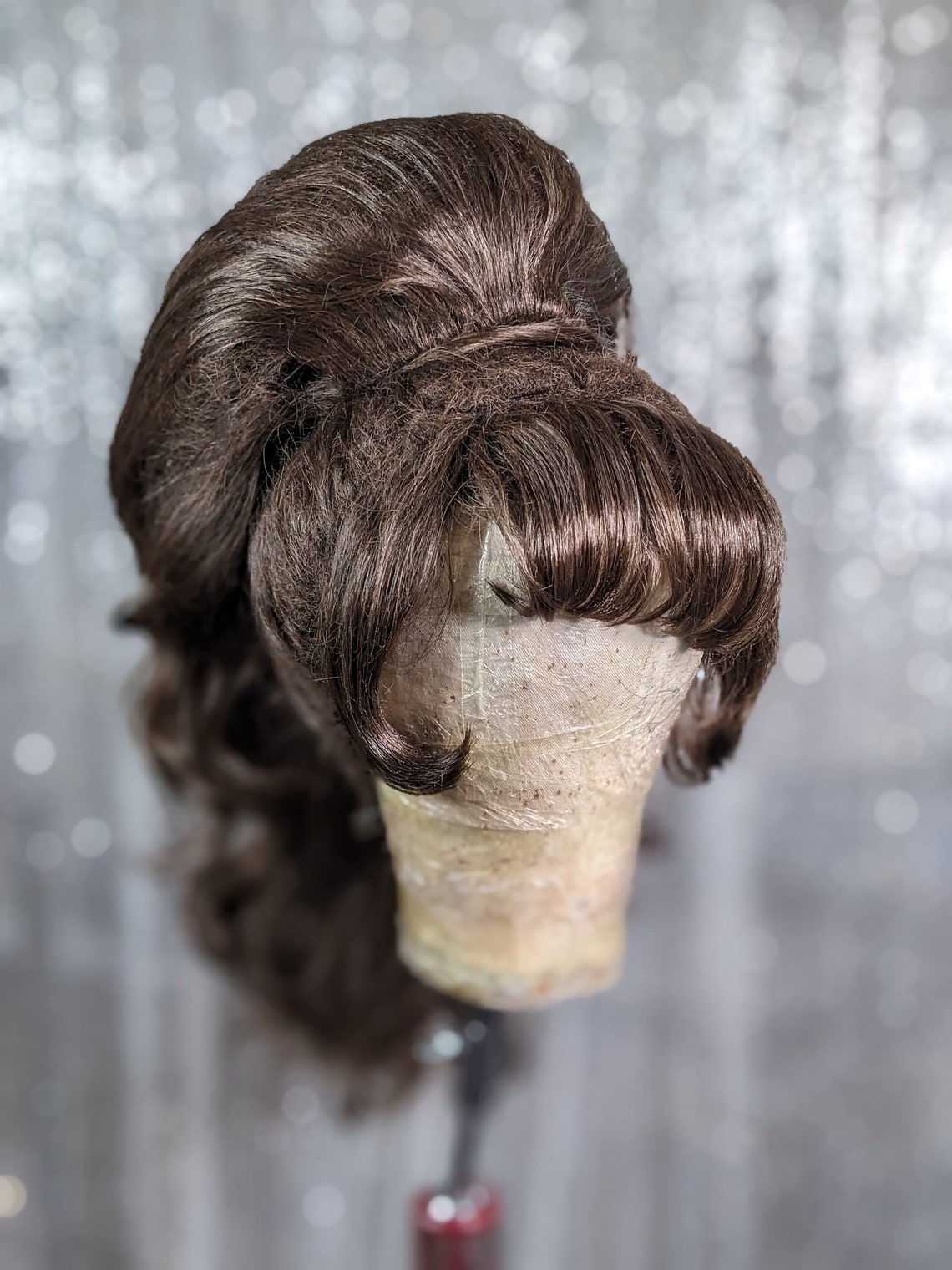 MADE TO ORDER Huge Double Stack Drag Ponytail Wig, Hard Front Wig, Drag ...