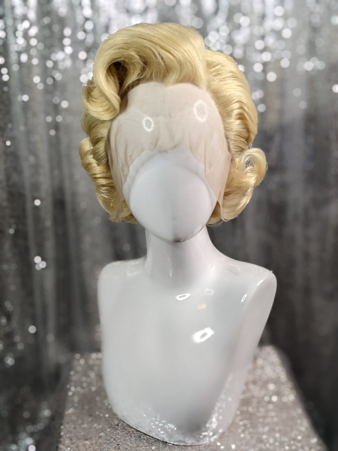 MADE TO ORDER Short 1950s Wig, Mini Pageboy Wig, Drag Wig, Burlesque Wig. Your Choice of Colour ...