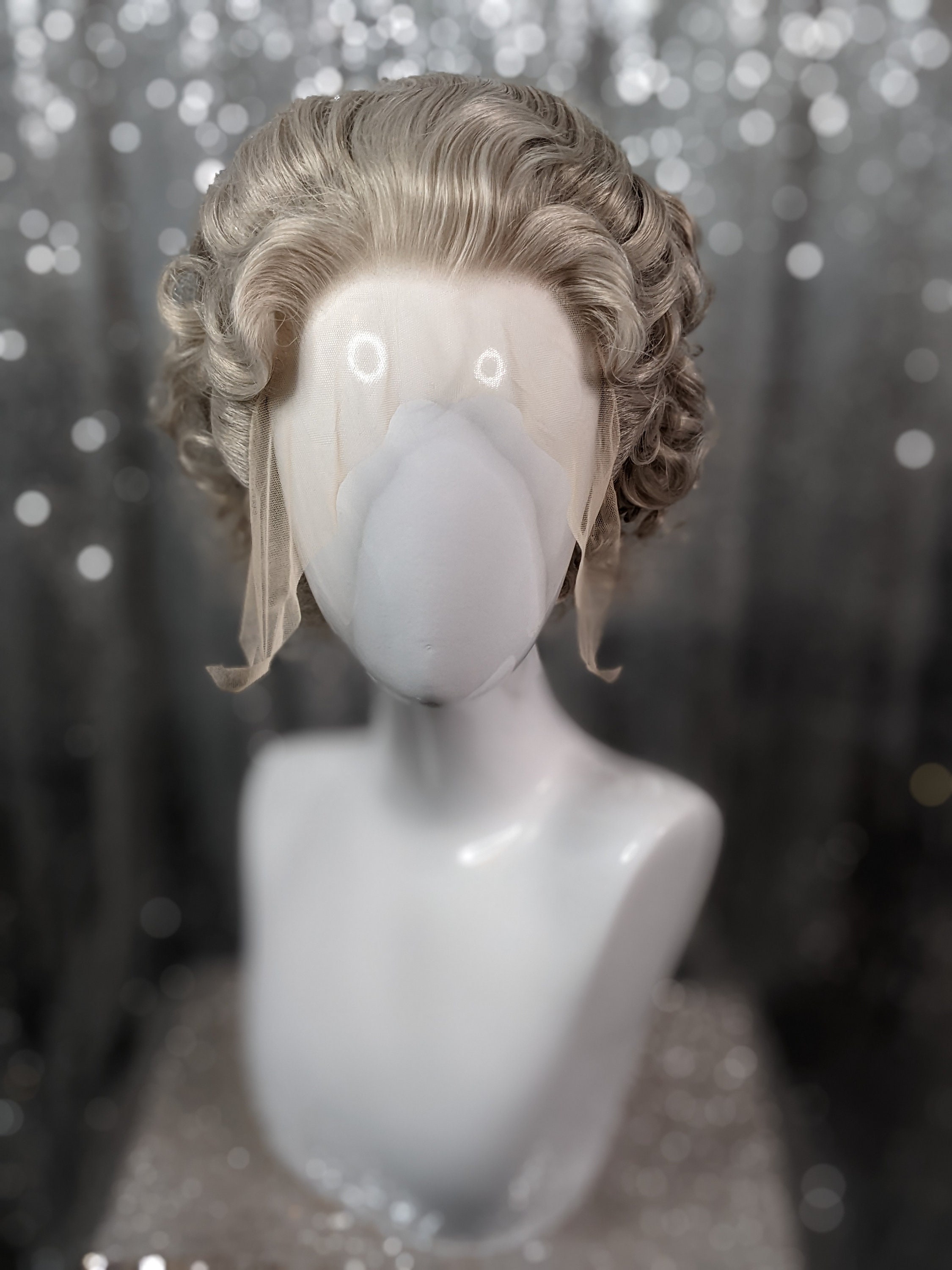 MADE TO ORDER Queen Elizabeth Wig, Drag Wig, Halloween Wig, Costume Wig ...