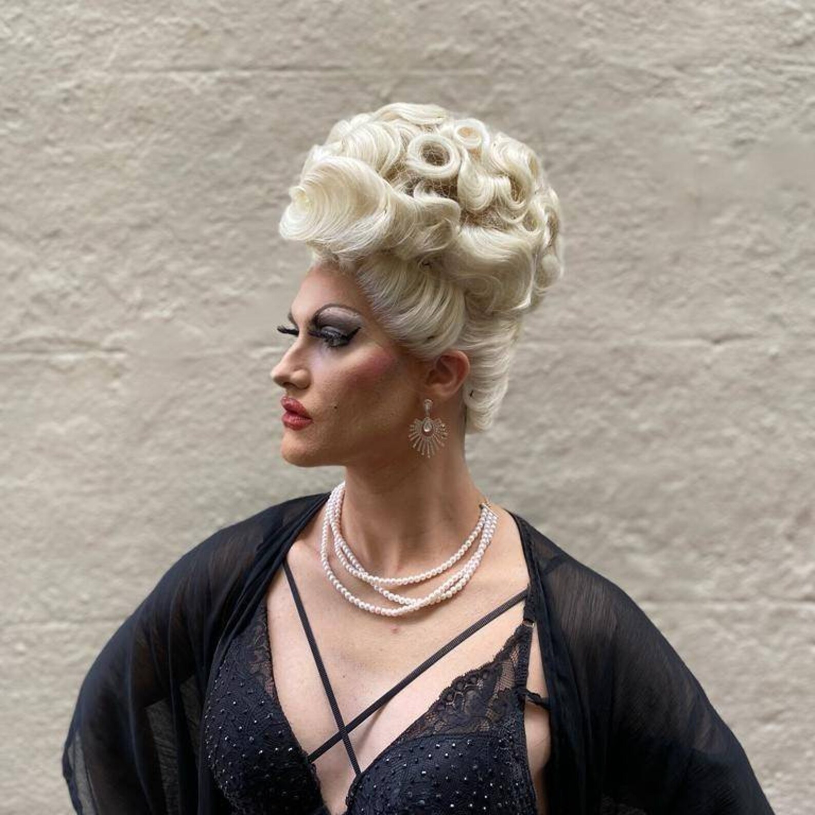 MADE TO ORDER Huge Double Stack Drag Updo Wig Vintage Wig - Etsy