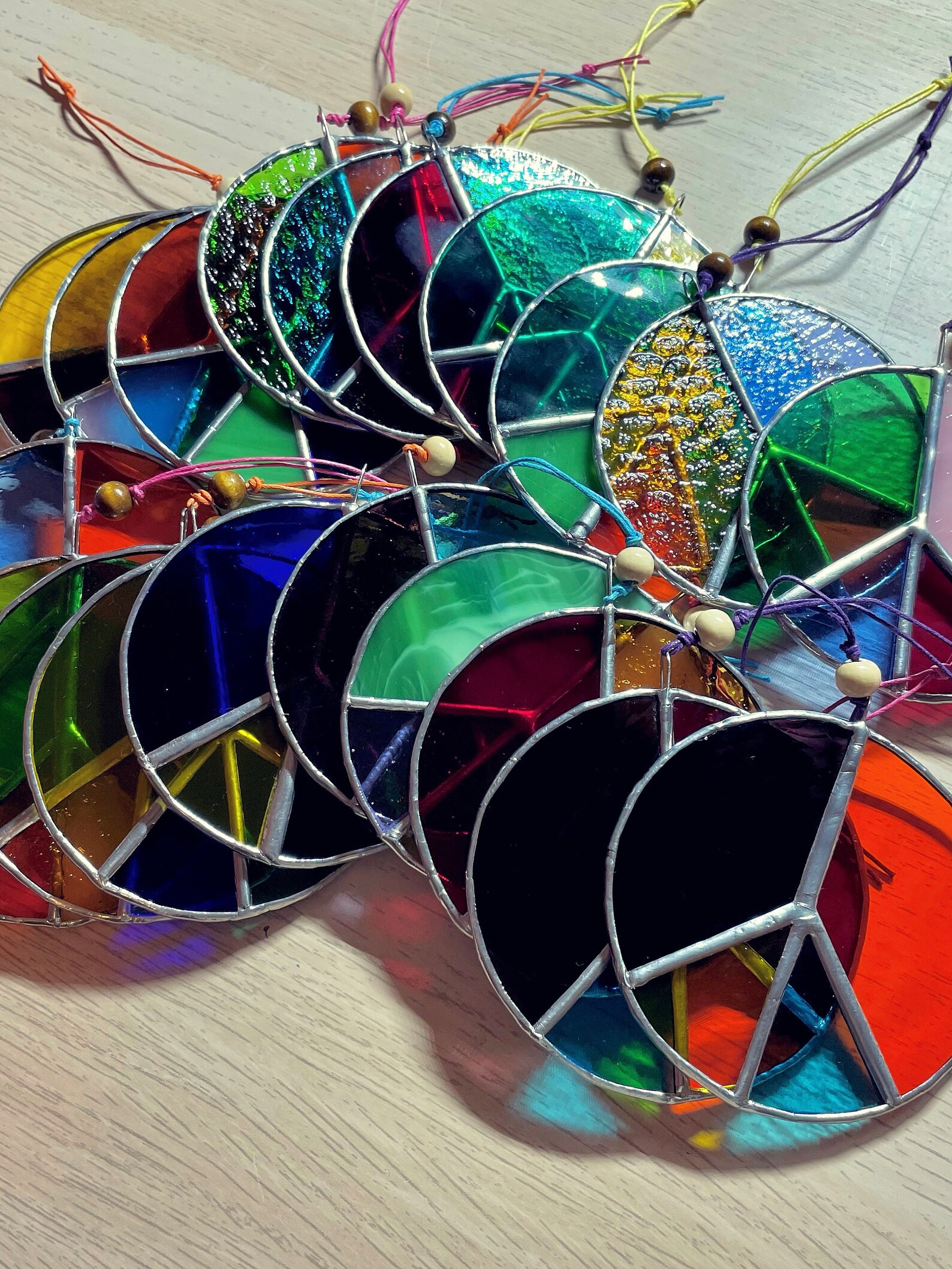 Stained Glass Peace Sign - Etsy