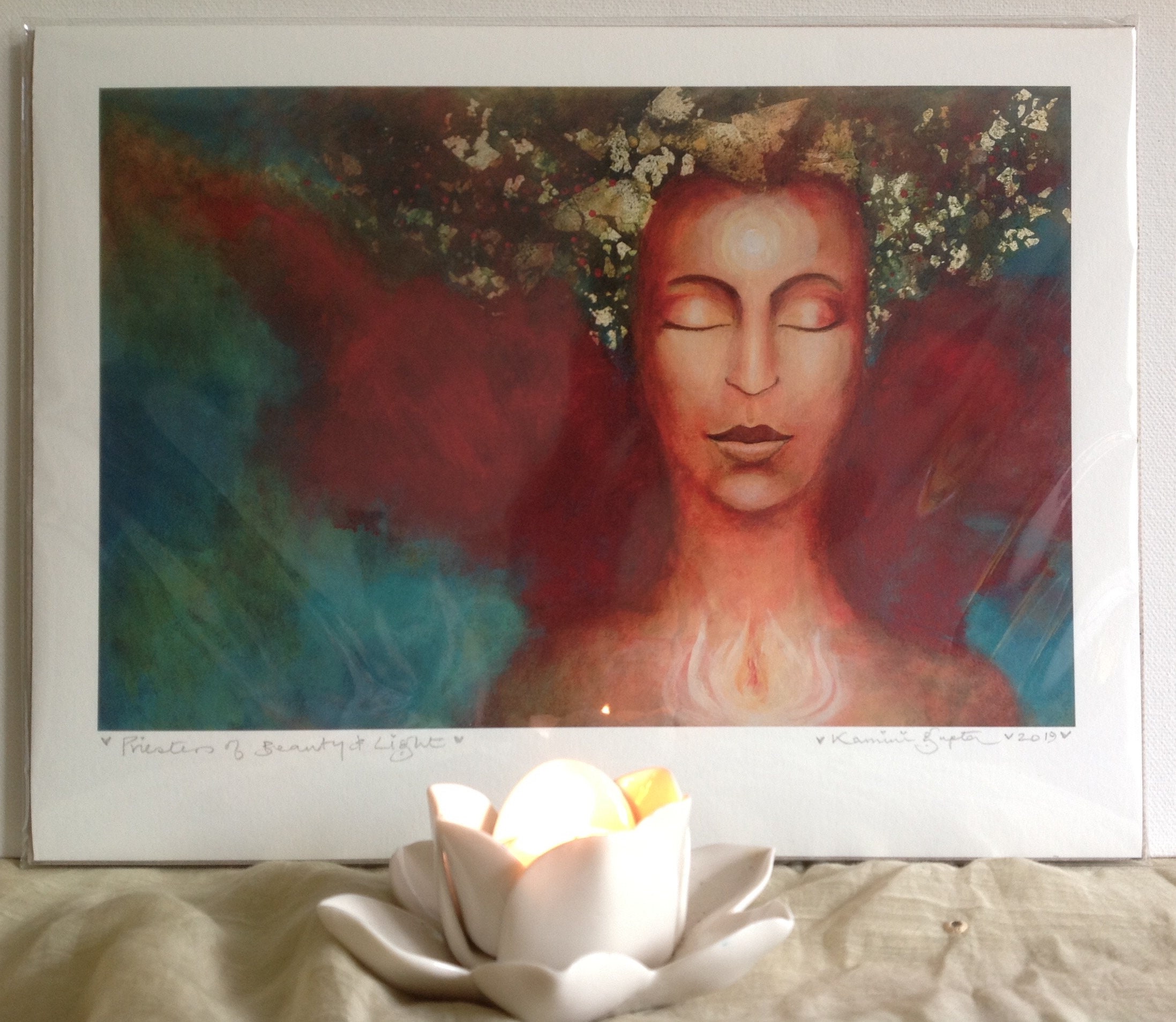 Invoke Inner Peace Signed Wall Art Print Spiritual Wall Décor Bring ...