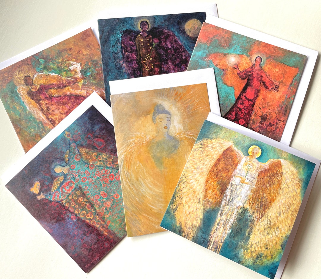 Complete Angel Blessings Collection Set of 6 Greeting Cards, Angels of ...