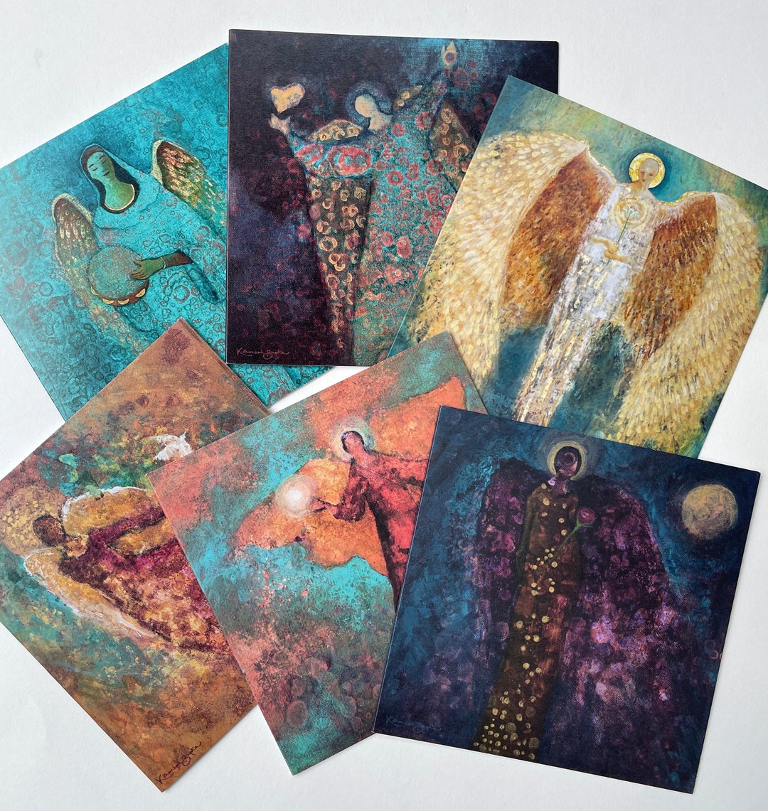 Complete Angel Blessings Collection Set of 6 Greeting Cards, Angels of ...