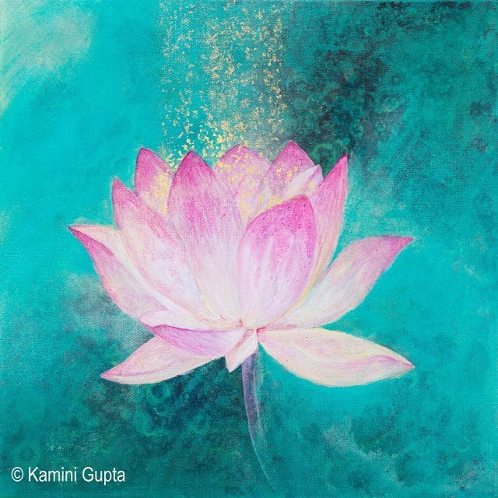Lotus Collection Set of 4 Spiritual Art Cards share a Touch of Divine ...