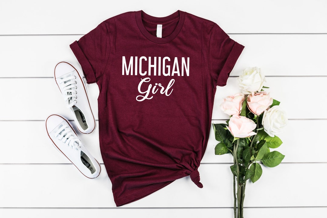 Michigan Girl Shirt Home Michigan Michigan State Girls - Etsy