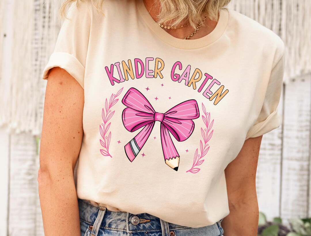 Kindergarten Coquette Shirt, Retro Kinder Squad, Gift for Teachers ...
