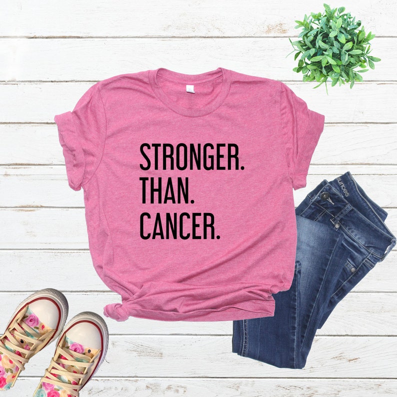 Stronger Than Cancer Shirt Stronger Than Cancer Survivor | Etsy
