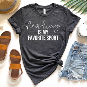 Reading is My Favorite Sport,reading Shirt,book Shirt,teacher Shirt ...
