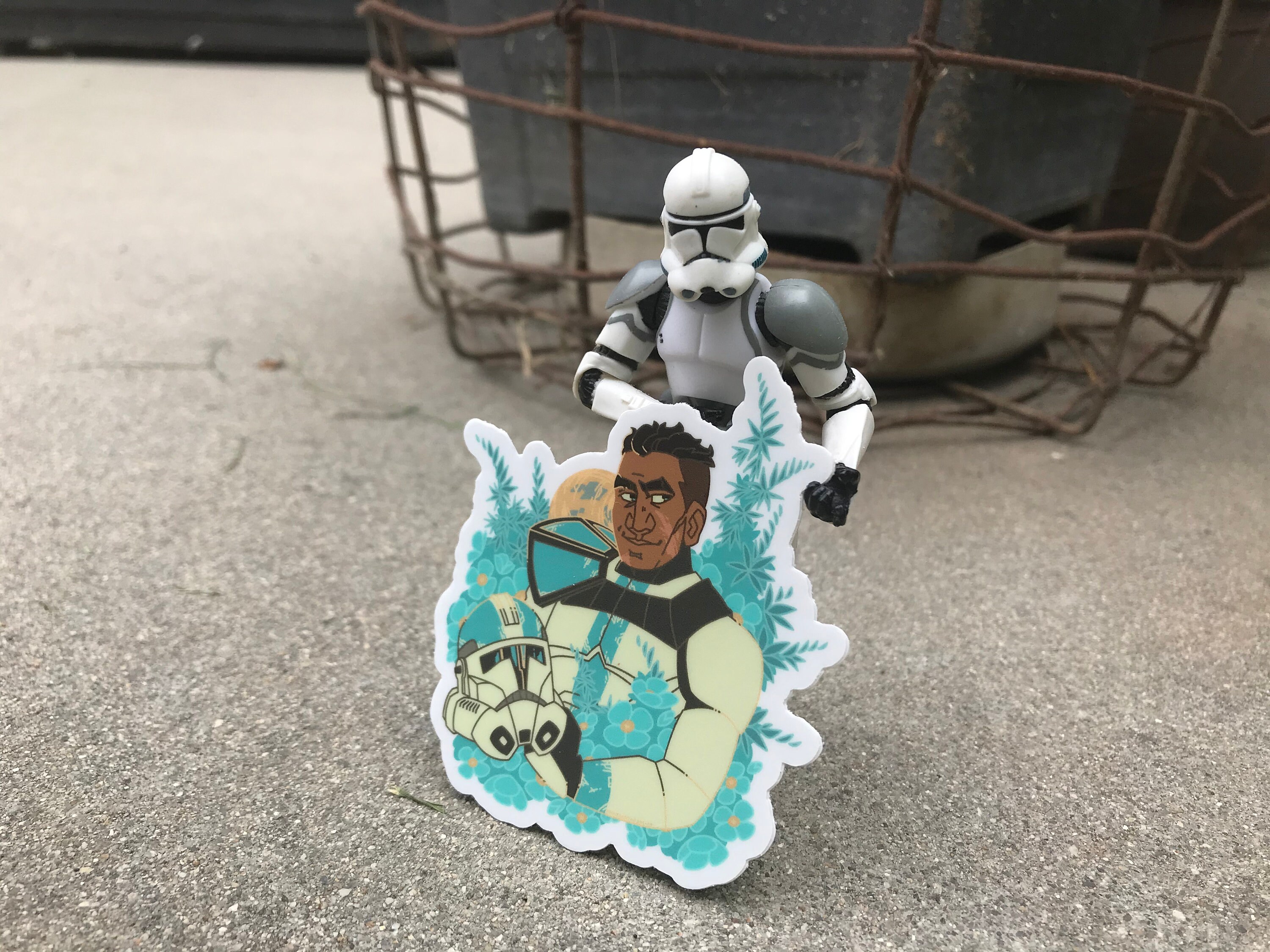 Captain Howzer Clone Trooper Vinyl Sticker - Etsy