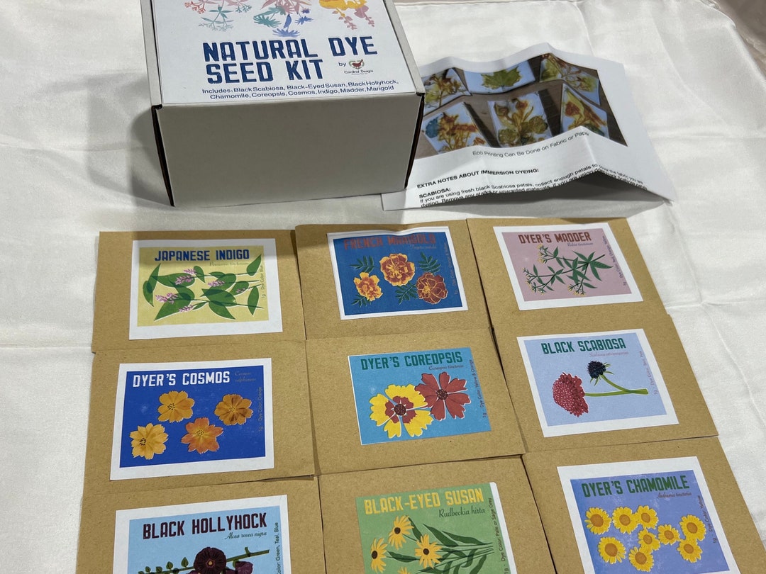 Natural Dye Seed Kit (9 Flower Species) - Etsy