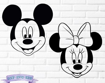 Minnie mouse face | Etsy