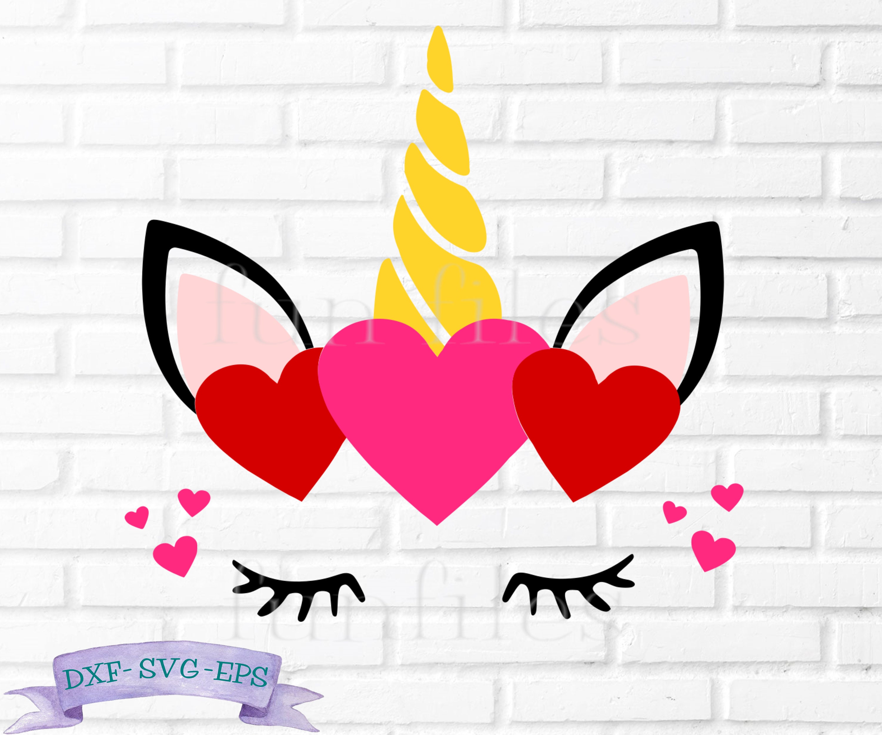 Unicorn Svg Valentine Unicorn Svg Valentine's Day | Etsy