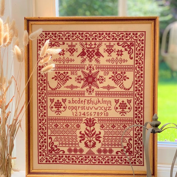 Cross Stitch Sampler - Etsy