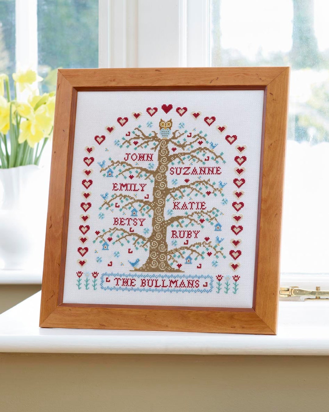 My Family Tree Cross Stitch Downloadable PDF Chart - Etsy