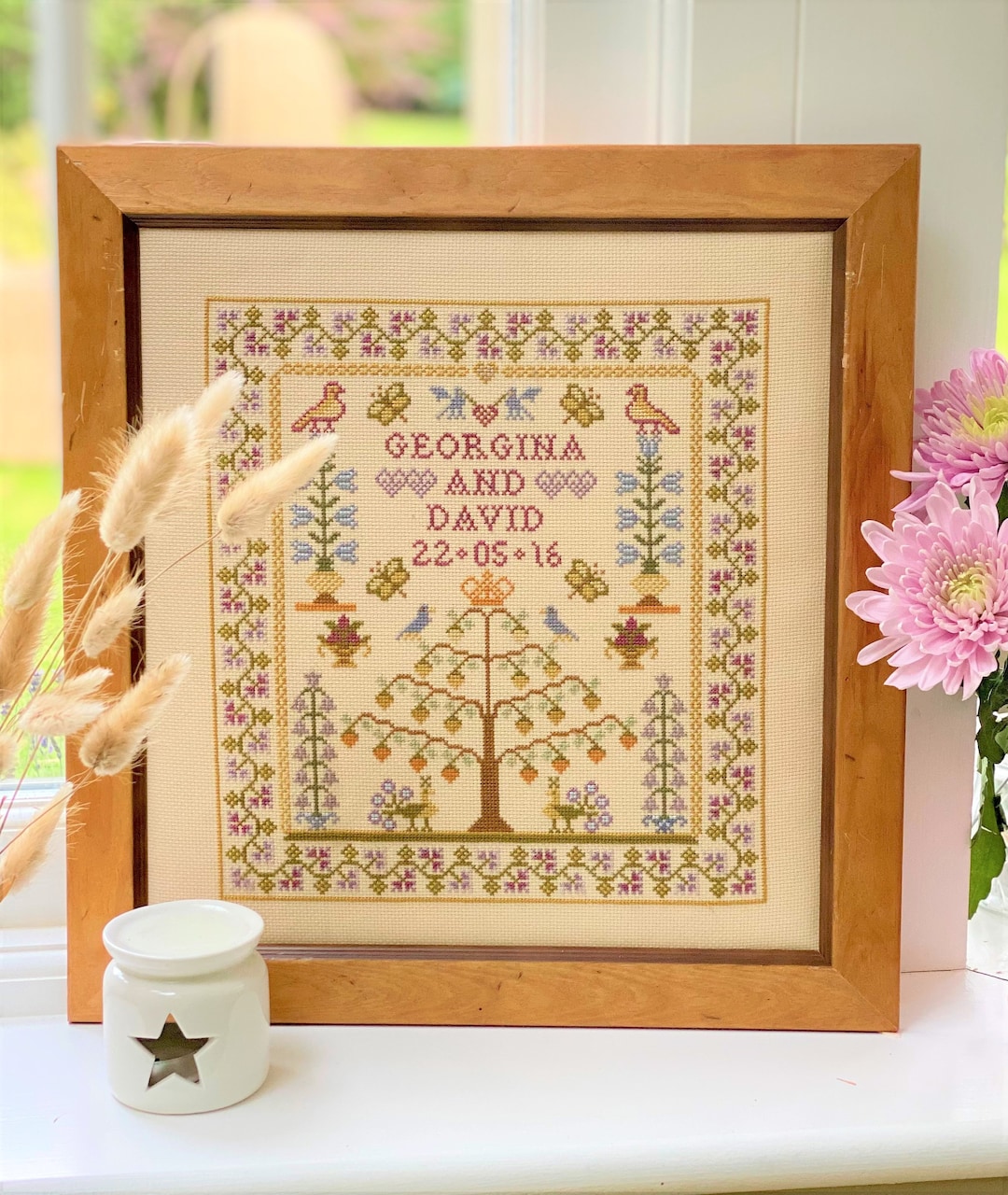 Wedding Tree of Life Cross Stitch Kit - Etsy