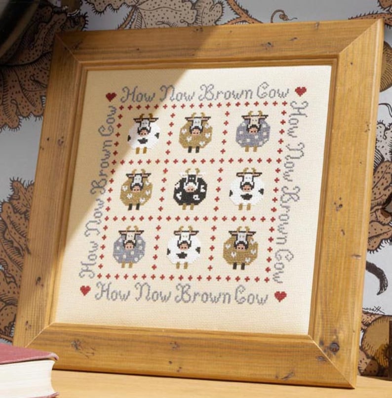 How Now Brown Cow Cross Stitch Kit - Etsy