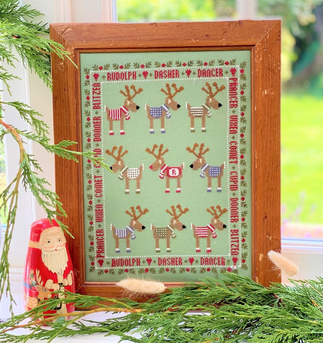 Rudolph and Friends Cross Stitch Kit - Etsy
