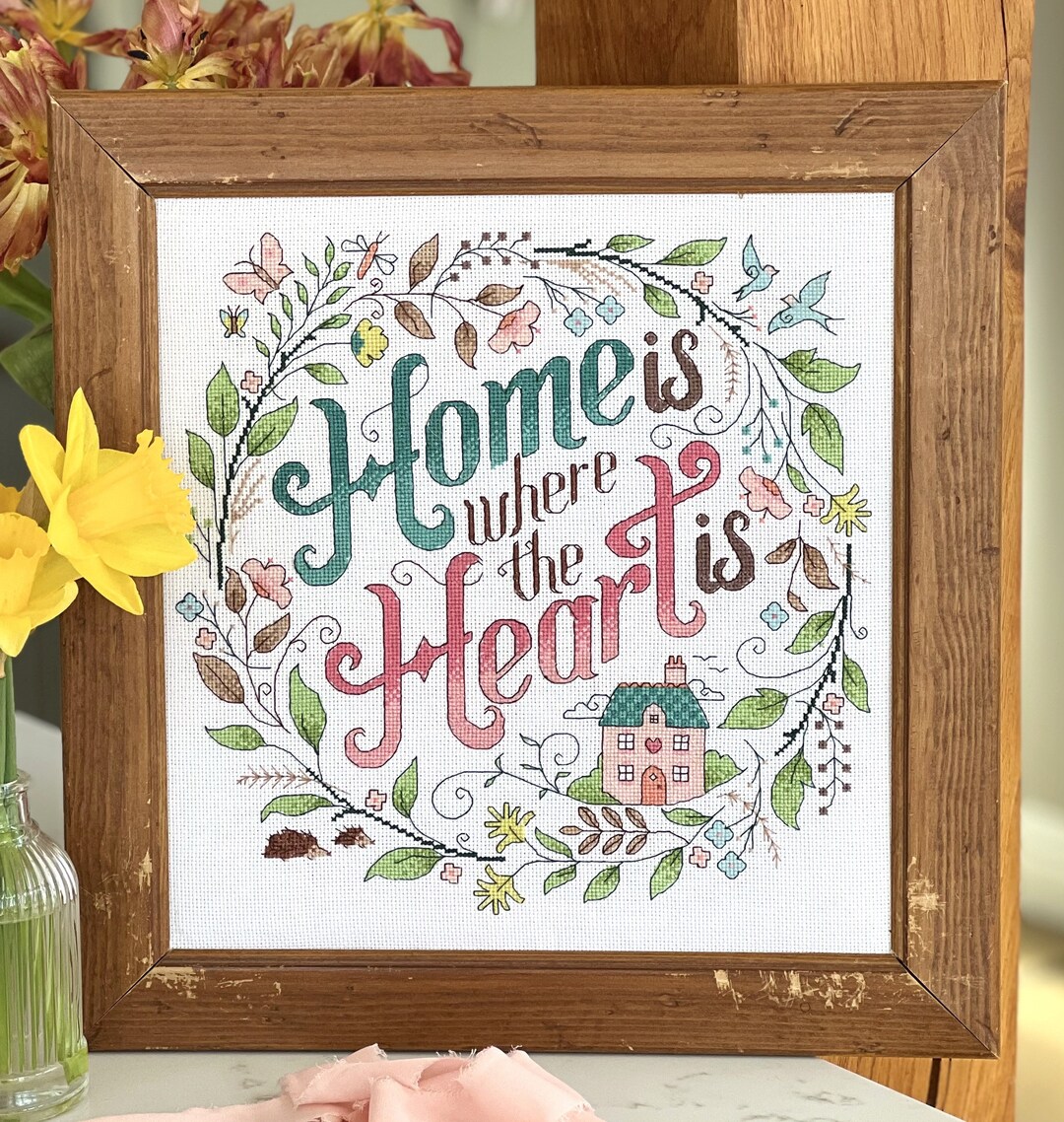 Home is Where the Heart is by Stitchrovia Cross Stitch - Etsy