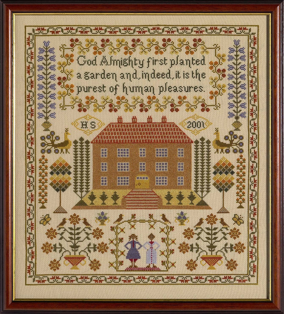 House Sampler Cross Stitch Kit - Etsy