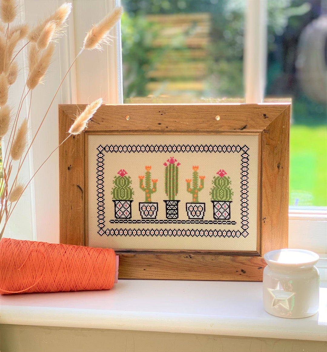 Cactus Cross Stitch Kit - Etsy