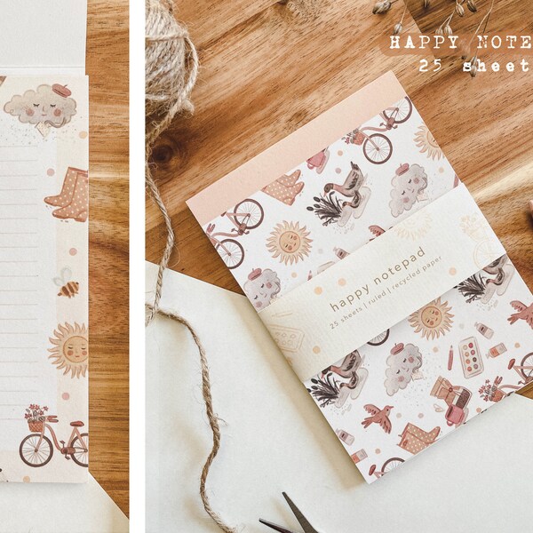 Handmade Notepad - Etsy