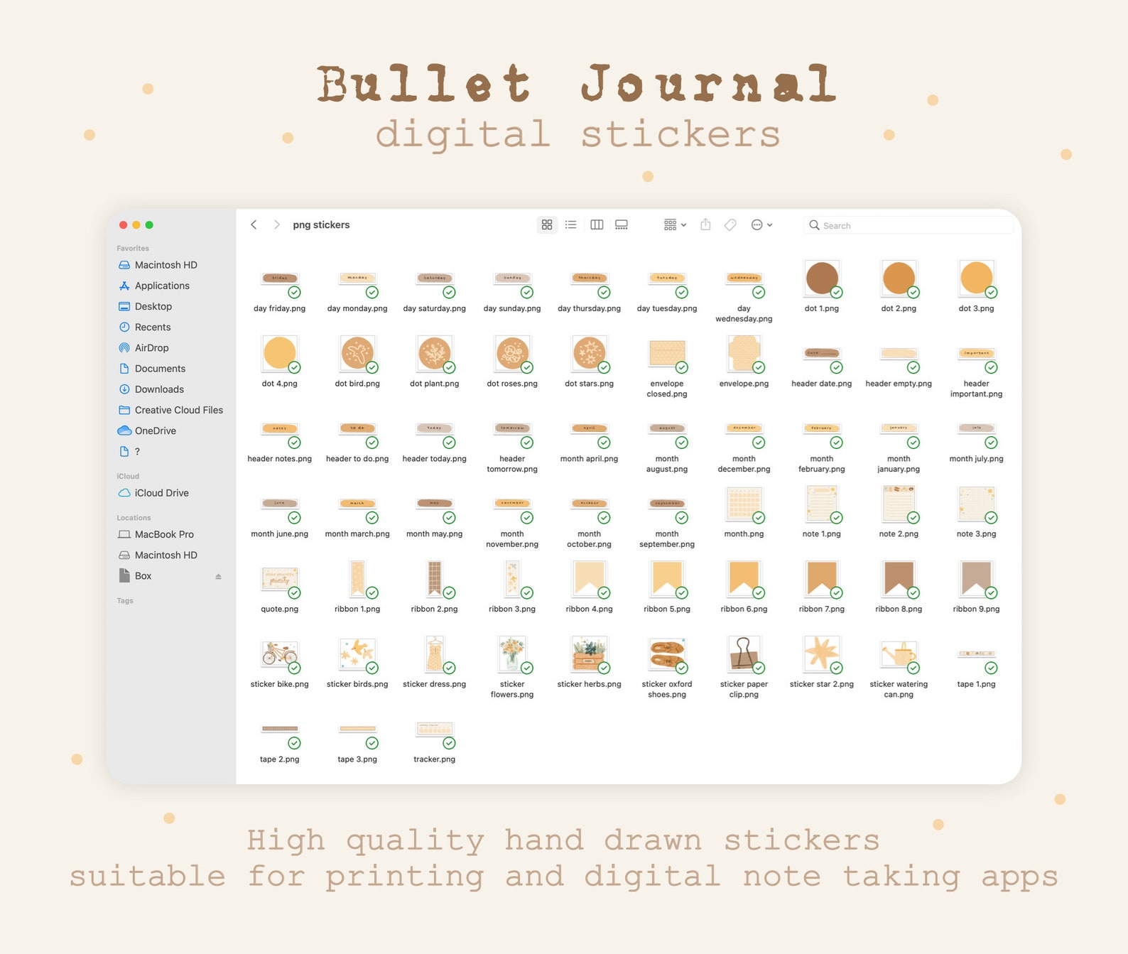 Slow Living Bullet Journal Printable Kit Cute Illustrated - Etsy